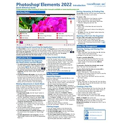 Buy Adobe Photoshop Elements 2022 Introduction Quick Reference Training ...