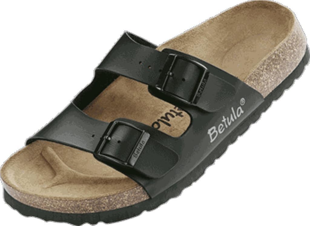 Betula Slipper ''Boogie'' in Black aus Birko-Flor in Größe 40.0 S EU ...