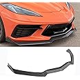 Amazon.com: CHIESMA for C8 Corvette Front Lip Compatible with 2020 2021 ...