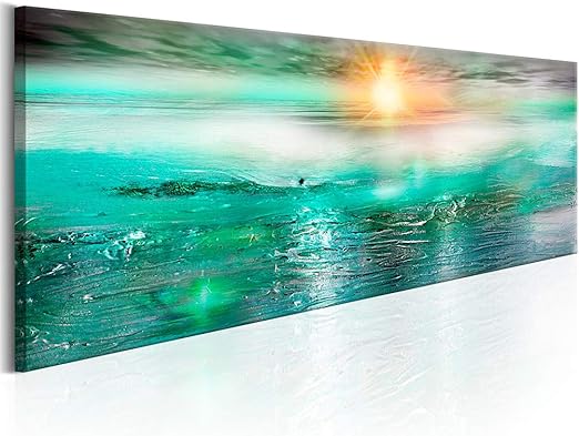 Amazon.de: decomonkey Bilder Abstrakt 150x50 cm 1 Teilig Leinwandbilder Bild auf Leinwand Wandbild