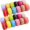 Amazon.com: BEIJIALY 24 Pcs Artificial French Macarons Cake,Realistic ...