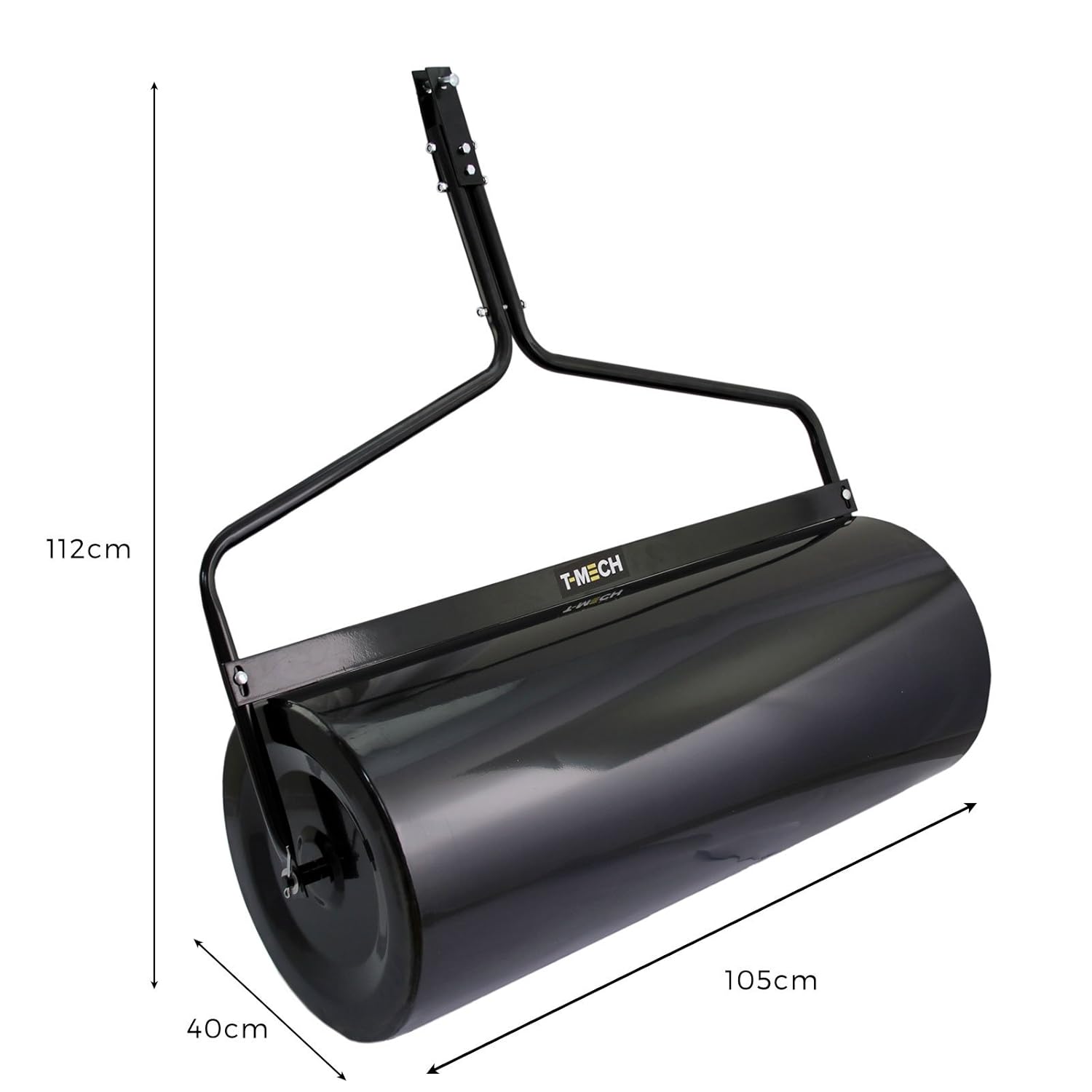 Rodillo Apisonador para Césped Remolcable de Acero 120 litros 1 Metro ...