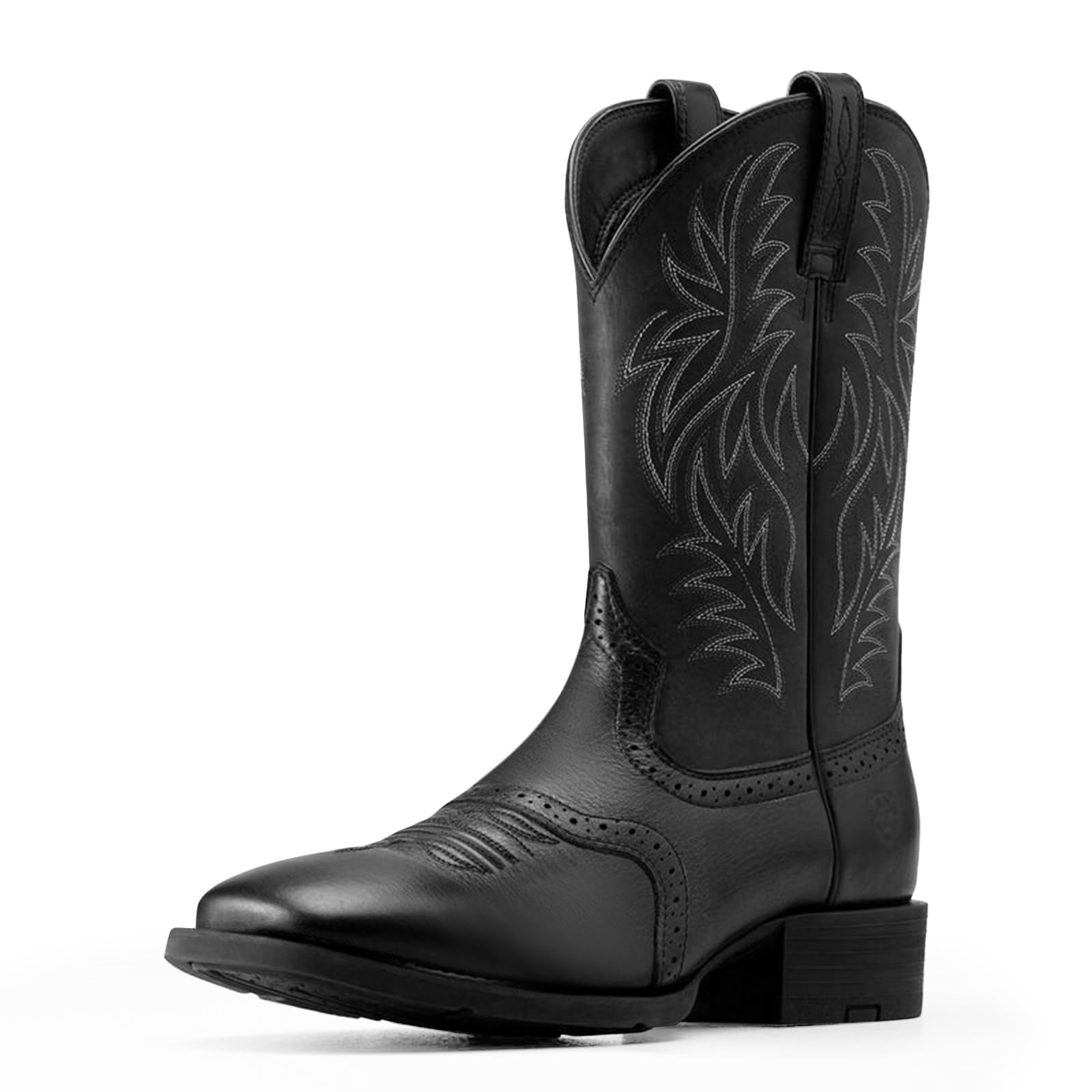 Lyrisiphy Cowboy Boots for Men Square Toe Embroideried Western Boots ...
