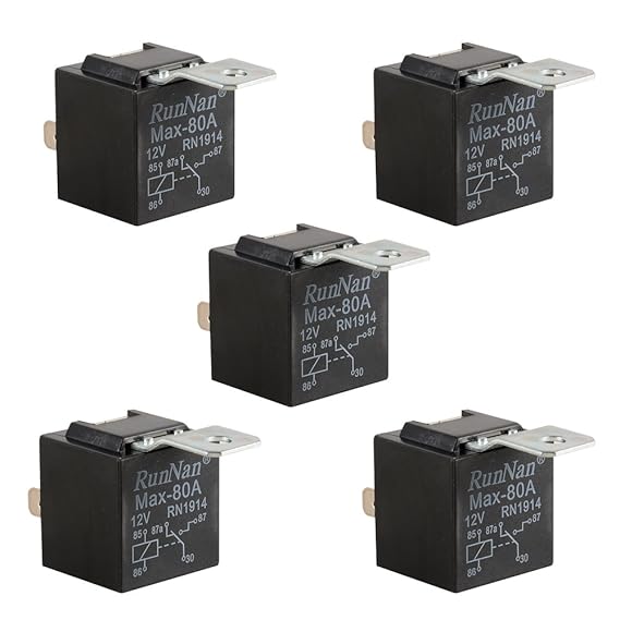 12V Waterproof Relays Car Automotive 40A Alarm 5 Pin Relay Metal ...