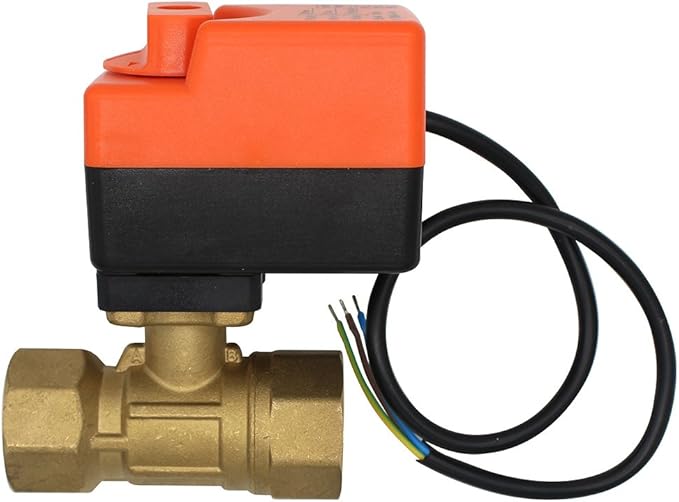 Vanne motorisée ou manuel - Vanne a sphere 2 voies motorisée electrique 220V - DN15 DN20 DN25 ...