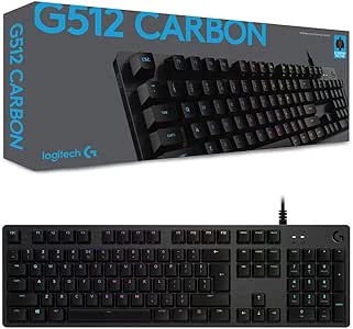 Logitech 920-009354 G512 Carbon RGB Mechanical Gaming Keyboard - GX ...