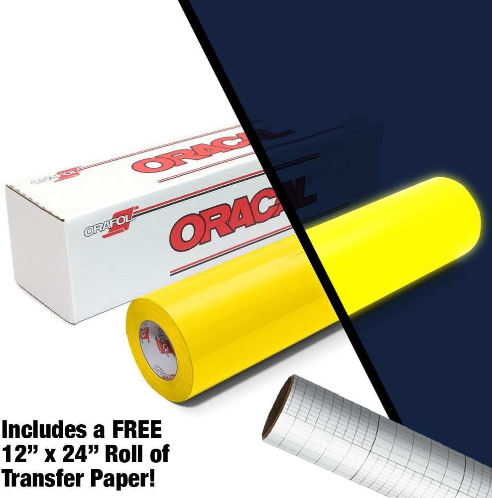 Amazon.com: ORACAL 5400 Reflective Craft Safety Vinyl 12" x 24" Self ...