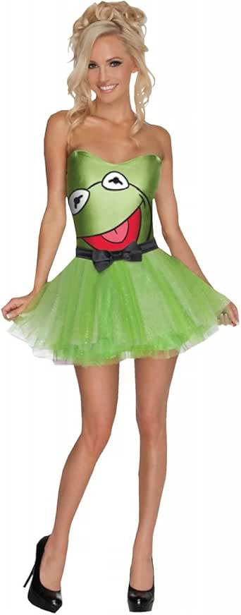 Amazon.com: Kermit the Frog Costume - Small - Dress Size 6-8: Clothing