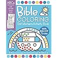 Bible Coloring Dot Markers Activity Book: Easy ABC Christian Alphabet ...