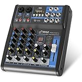Amazon.com: Pyle Professional Audio Mixer Sound Board Console System ...