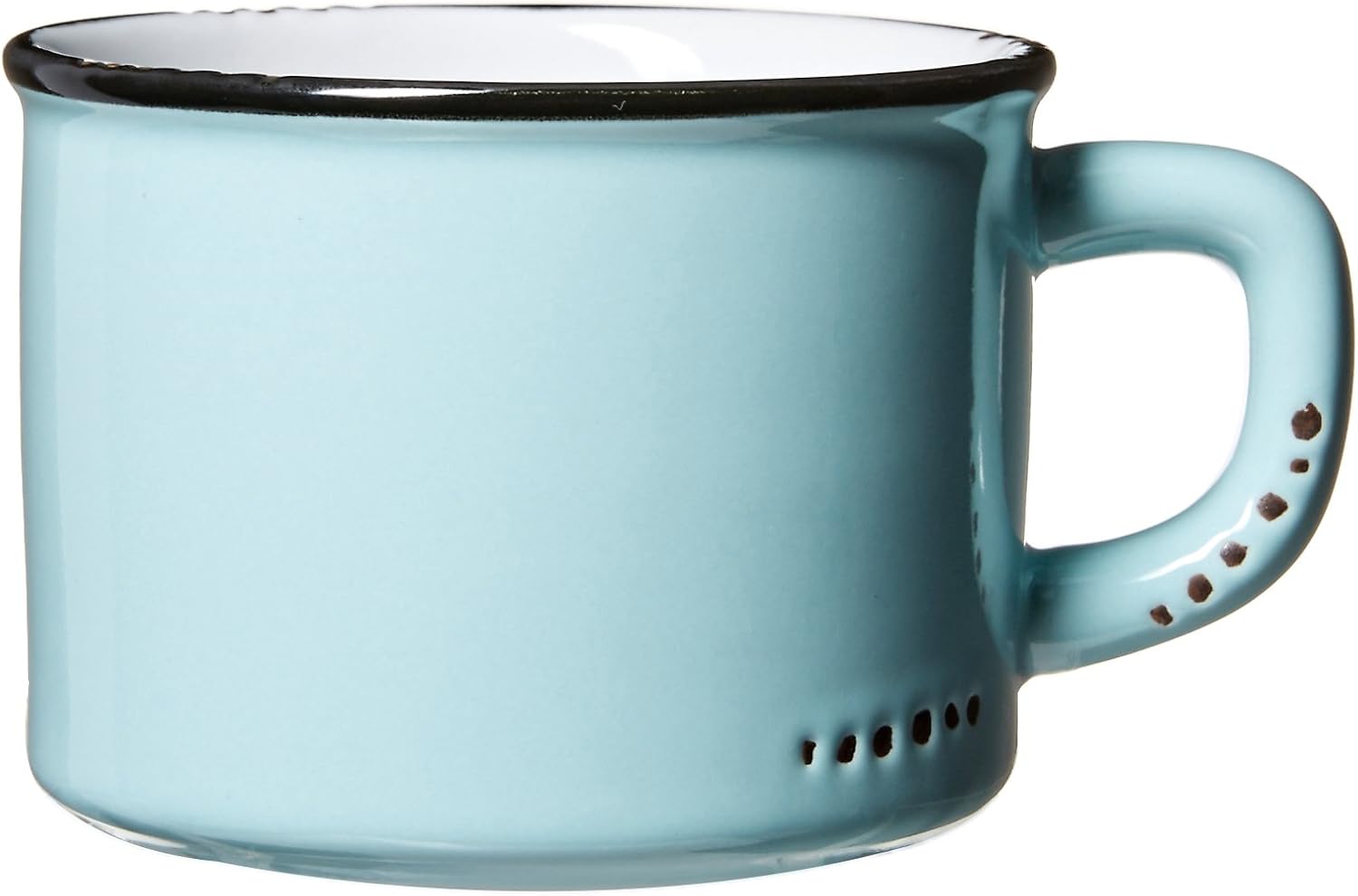 Abbott Collection Enamel Look Stoneware Cappucino Cup, Green: Amazon.ca ...