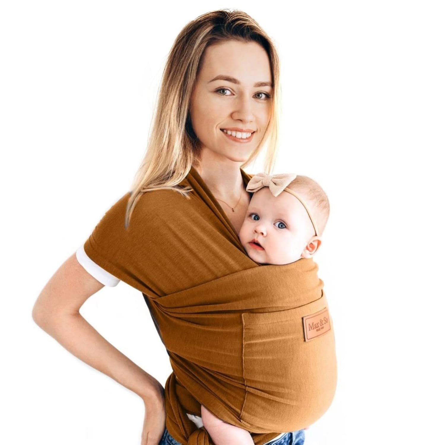 Baby Wrap Carrier - Premium Cotton Sling for Newborns to Toddlers ...