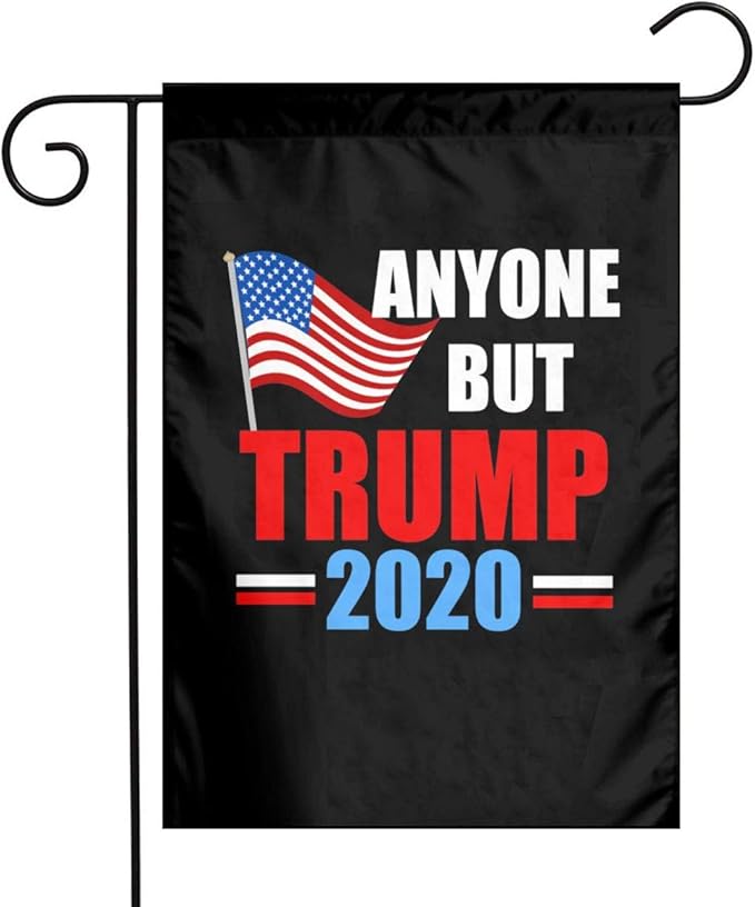 Amazon.com : Hssa Anyone But Trump 2020 Anti Trump Garden Flag Banner ...