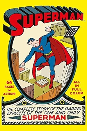 Superman Number 1 Comic Cover Maxi Poster, Multi-Colour: Amazon.co.uk ...
