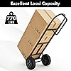 Goplus Hand Truck, P-Handle Hand Truck Dolly with Vertical Loop Handle ...
