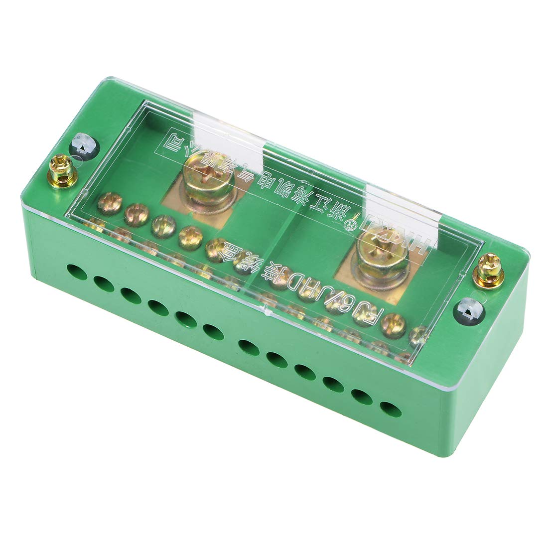 uxcell 2 Inlet 12 Outlet Terminal Strip Blocks 660V 150A Single Phase ...