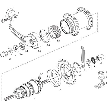 SRAM Exchange Kit i3 (Coaster Brake Hubs), 11.2018.002.000: Amazon.co ...