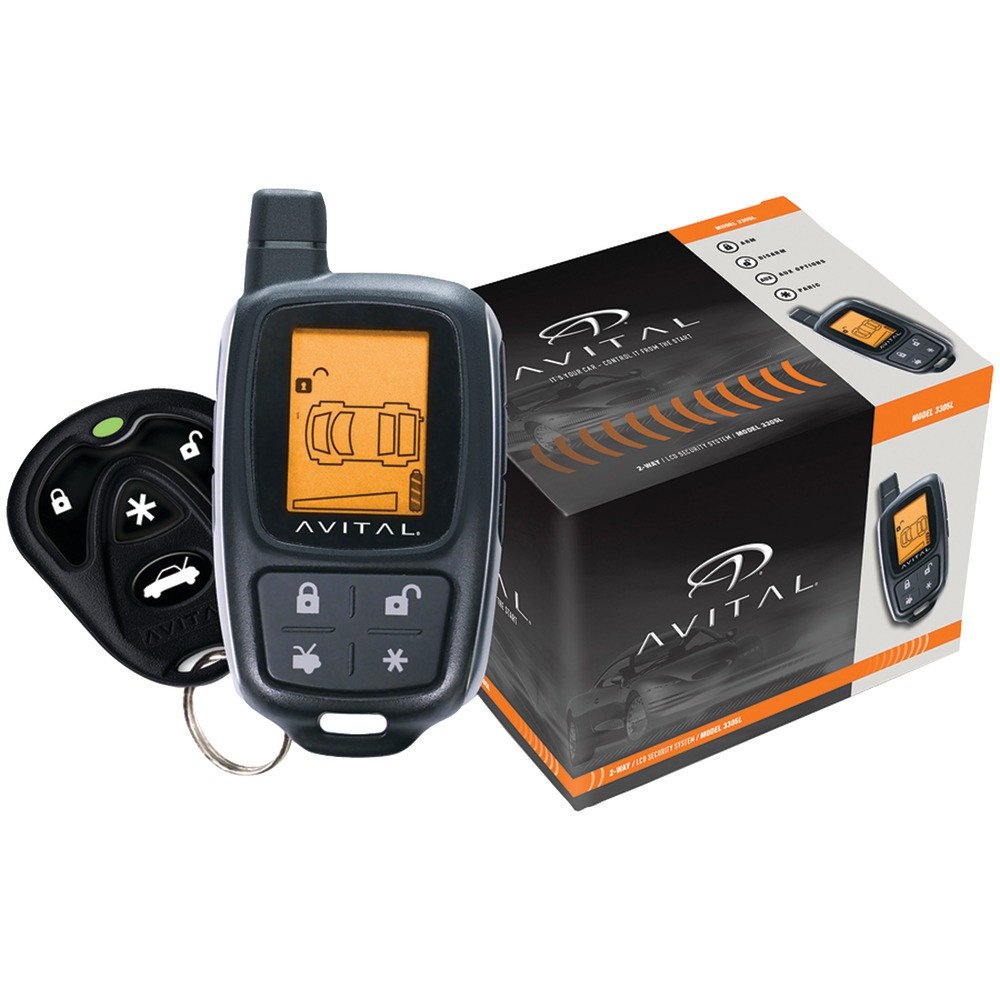 Avital 3305L 2-Way LCD Security System with 4-Button LCD Remote for ...