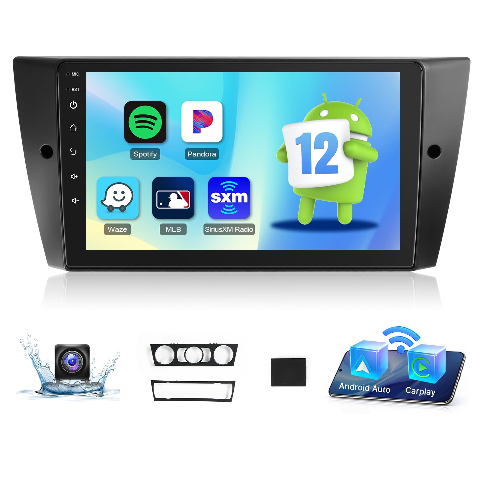 Leadfan Android Car Stereo for BMW 3 Series 328i 335i 325i (E90/E92/E93 ...