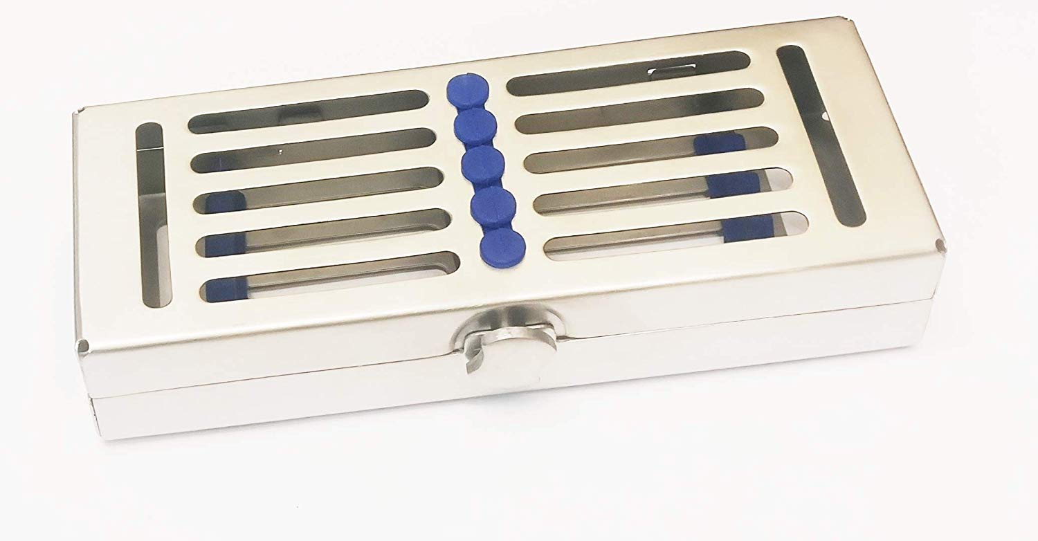 STERILIZATION CASSETTE RACK TRAY HOLD 5 SILICONE FITTED AUTOCLAVE CE ...