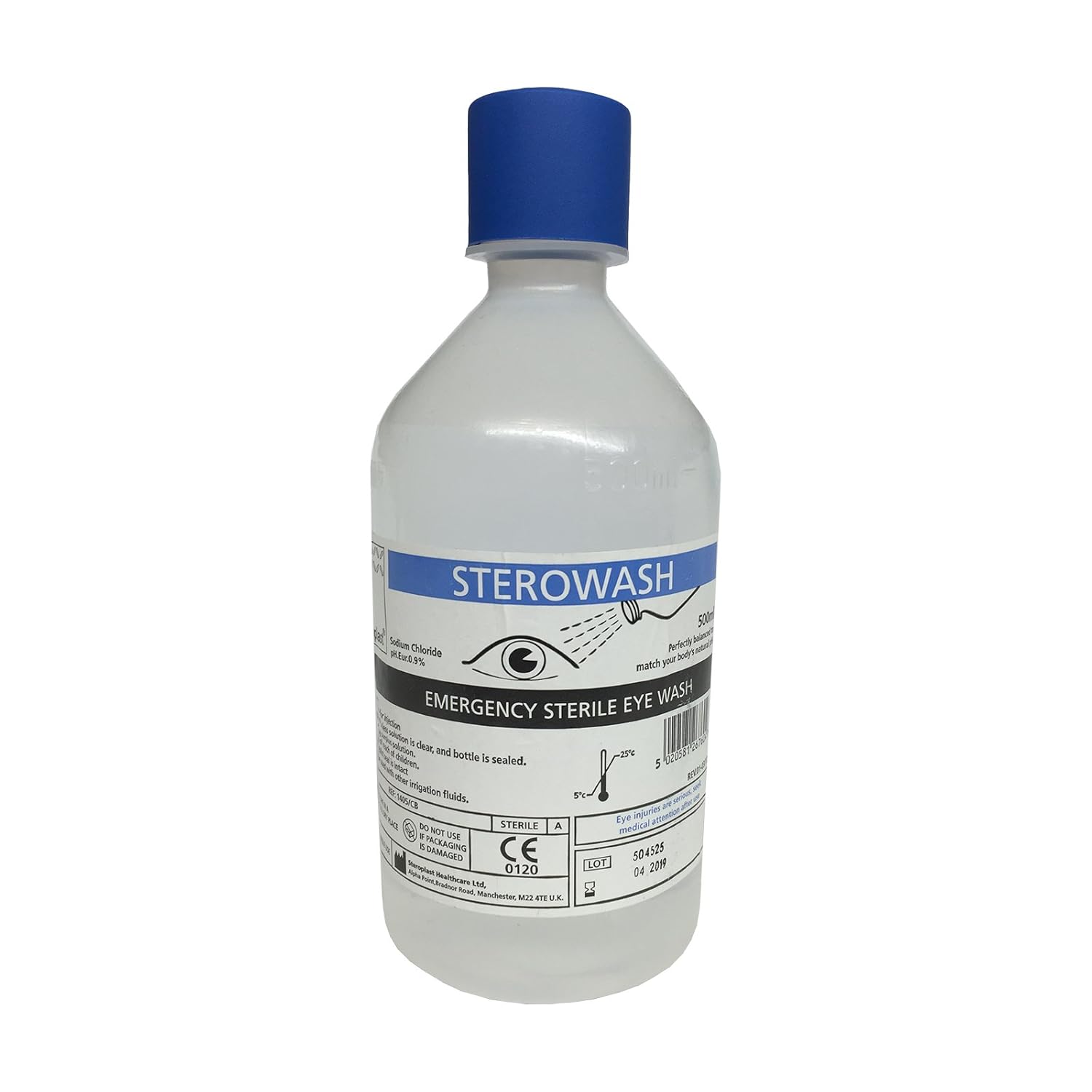 TRIPLE PACK OF STEROWASH STERILE SODIUM CHLORIDE 500ML FIRST AID WOUND ...