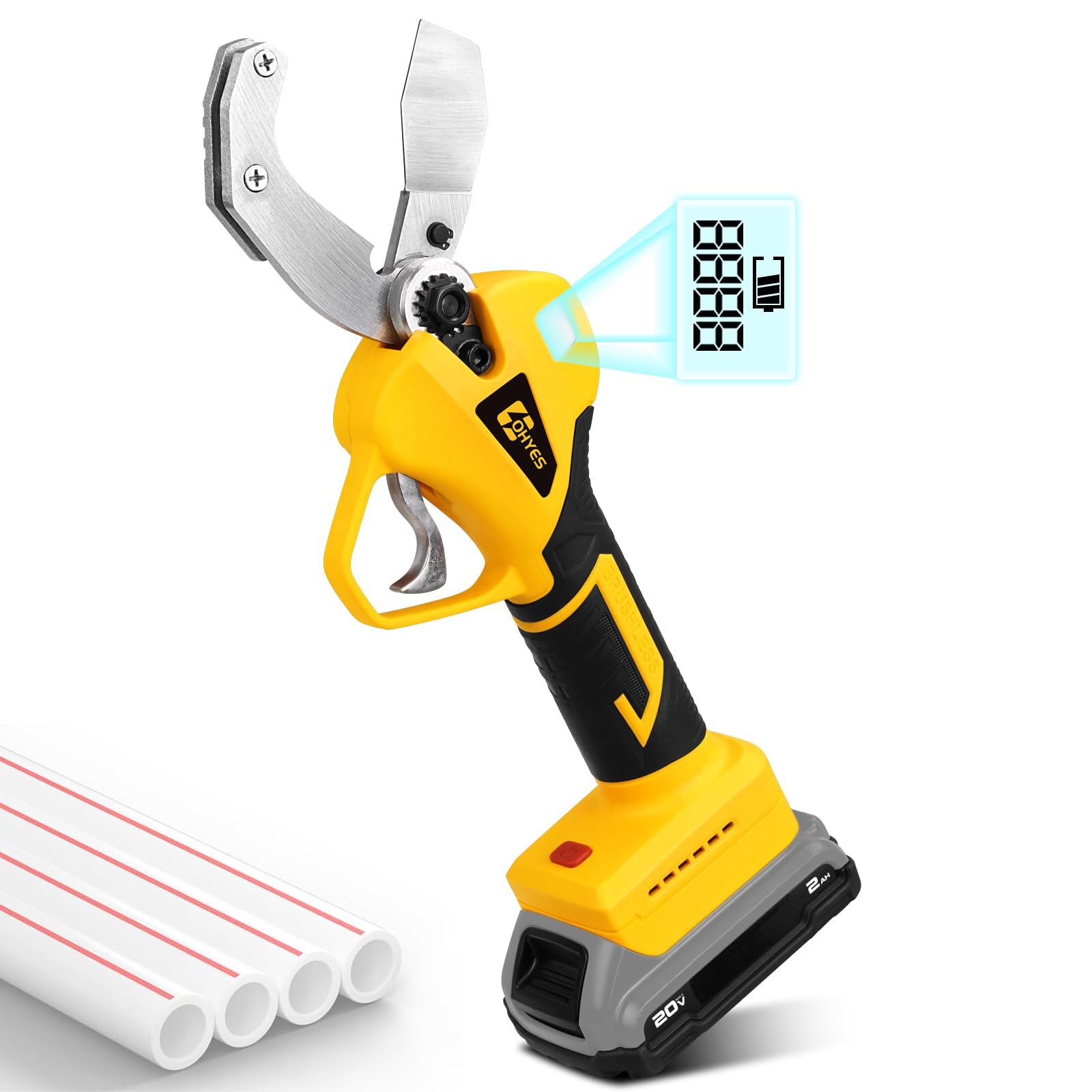 Cordless PVC/PEX Shear 600W Brushless Motor 1-5/8" Pipe Cutter ...