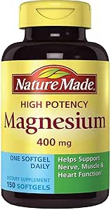 Amazon.com: Nature Made Extra Strength Magnesium 400 Milligrams - 150 ...
