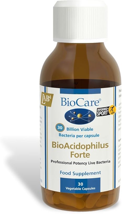 BioCare BioAcidophilus Forte (probiotic) - 30 billion live bacteria ...