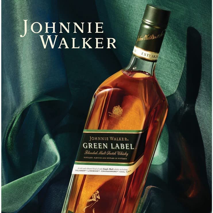 Johnnie Walker, Green label, Whisky escocés blended, 700 ml
