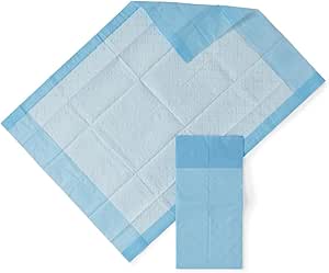 Amazon.com: Disposable 17 x 24 Blue Underpads (Chux), Small, Pack/25 ...