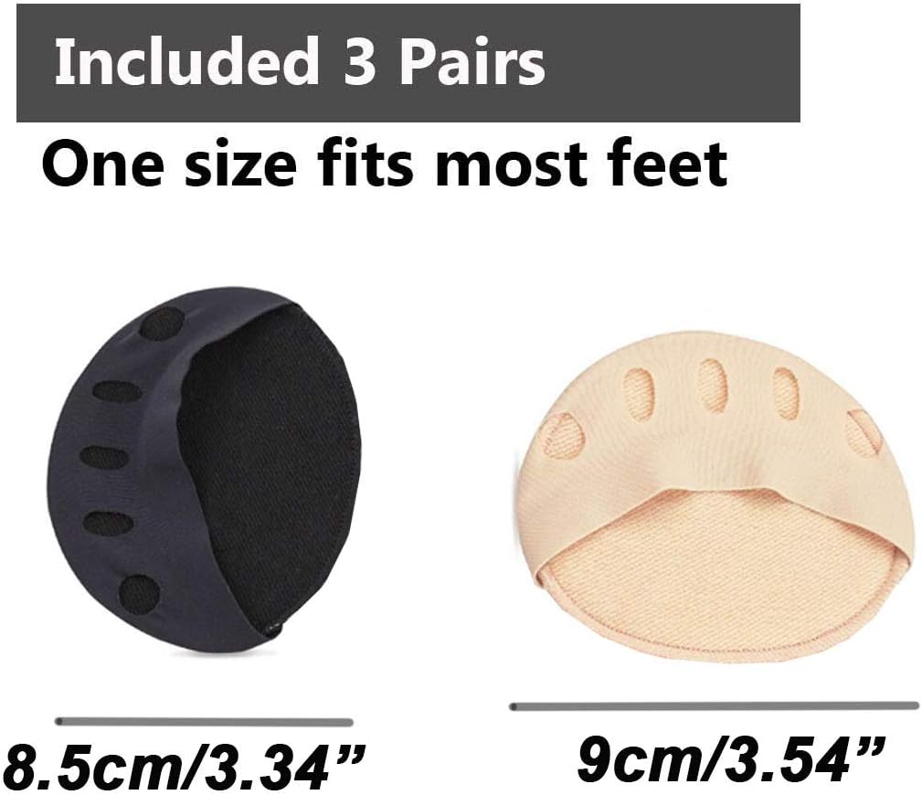 Footsihome 8 Pack Foam Metatarsal Pads and Toe Separator, Ball of Foot ...