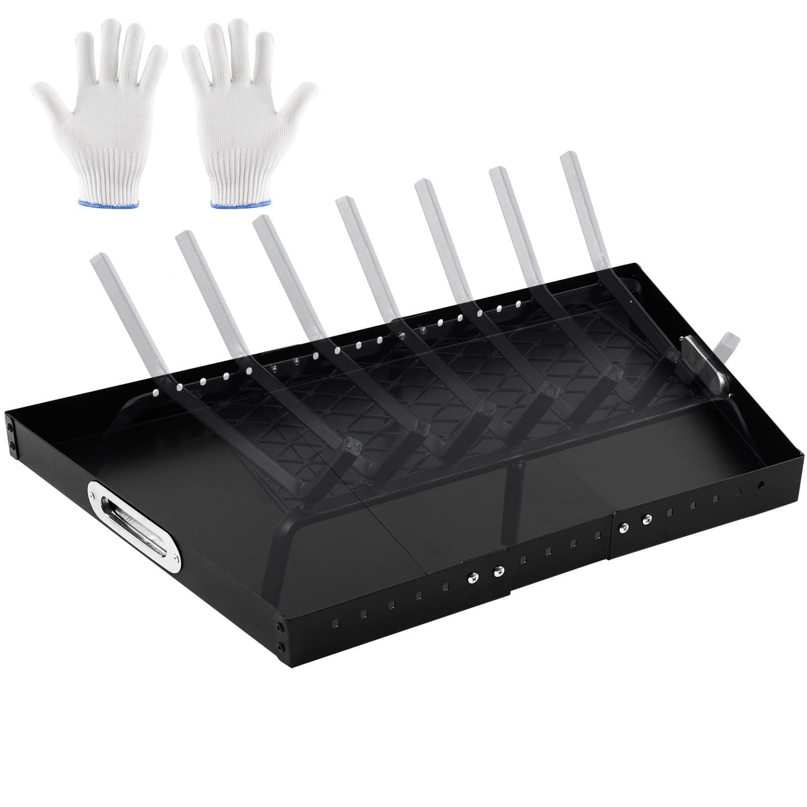 G GOOD GAIN Fireplace Ash Tray - Adjustable Ash Pan with Handles for Up ...