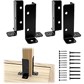 Amazon.com: 4 Pcs Adjustable Deck Post Anchor Brackets Kit - Fit 1.5x1 ...