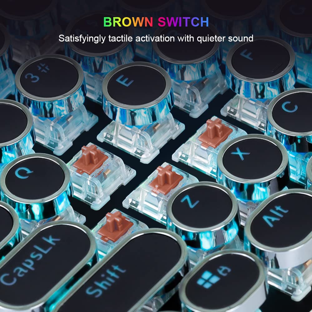 Mua STOGA Mechanical Keyboard, 87 Keys Brown Switch RGB Keyboard with ...