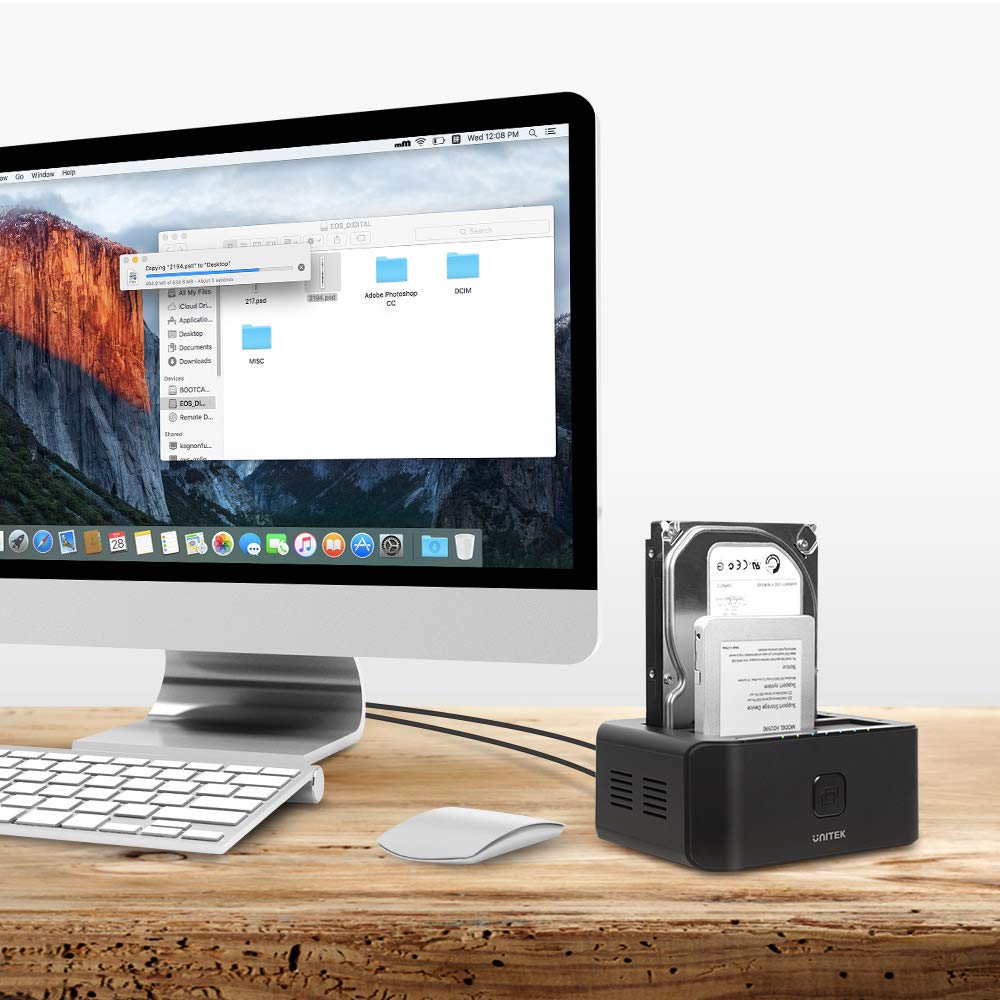 Unitek Aluminum Dual Bay External Hard Drive Docking Station at Richard ...