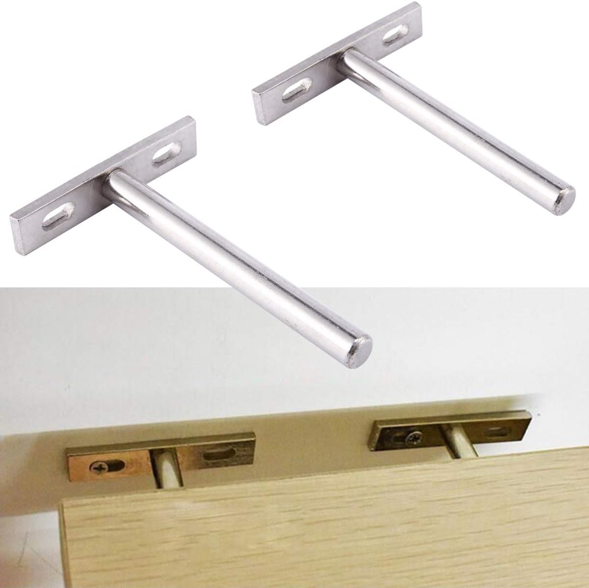Floating Shelf Brackets 4 Inch, SurePromise Set of 10 Wall Holder ...