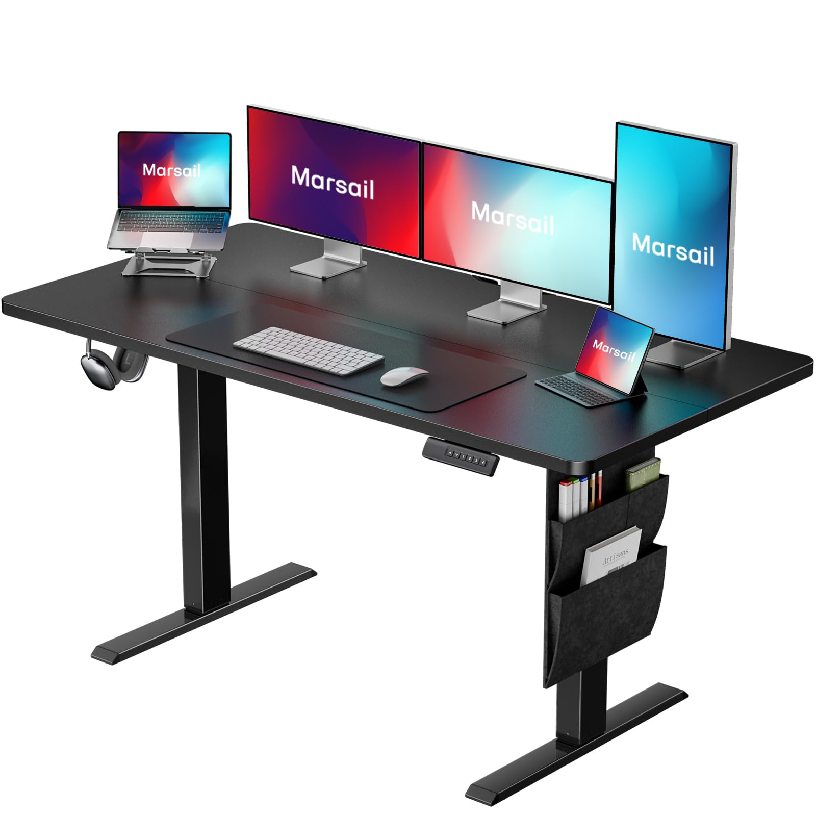 Marsail Standing Desk Adjustable Height Home Office Desk,?48x24 Inch ...