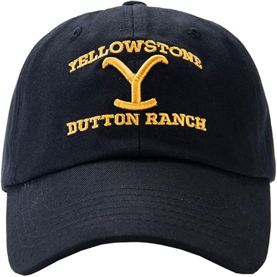 GEANBAYE Yellowstone Hat 100% Cotton 3D Exquisite Embroidery Baseball ...