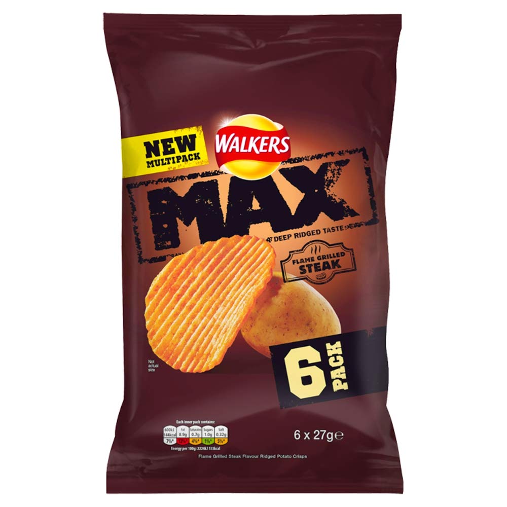 Amazon.com: Walkers Max Paprika Crisps 6x27g