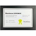 Amazon.com: bailnyosa 8.5x5.5 Black Business License Certificate Frames ...