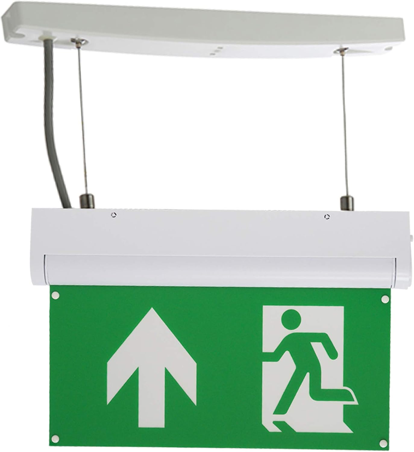 LED Emergency 4 in 1 Exit Sign – Recessed/Hanging/Surface/Vertical + 4 ...