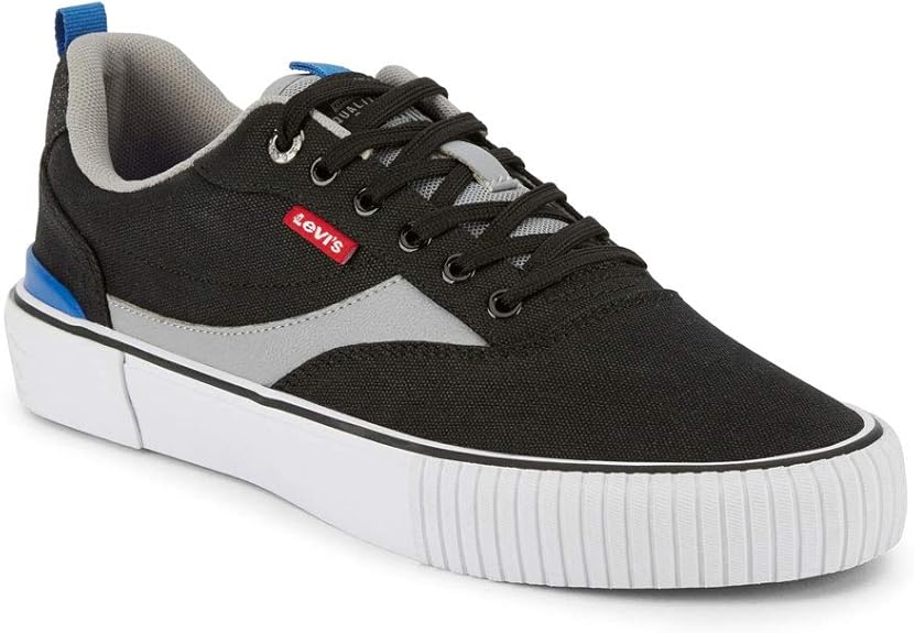 Levi's Tenis para hombre Lance Lo Sport Casual, Negro/Azul, 8.5 US ...