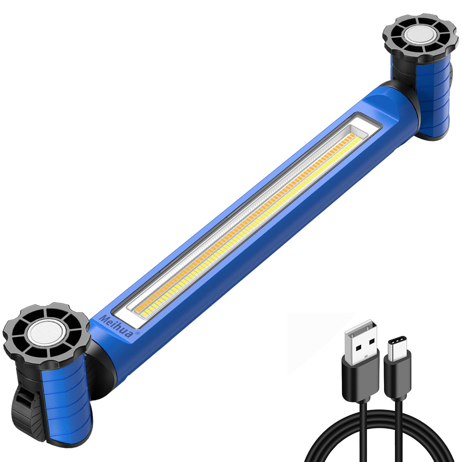 MEIHUA Work Light for Mechanic, 3000LM Bright LED Work Lights, 5000mAh ...