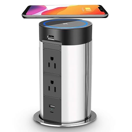 Mua 4inch Pop Up Outlet for Kitchen Countertop, Pop Up Power Outlet ...