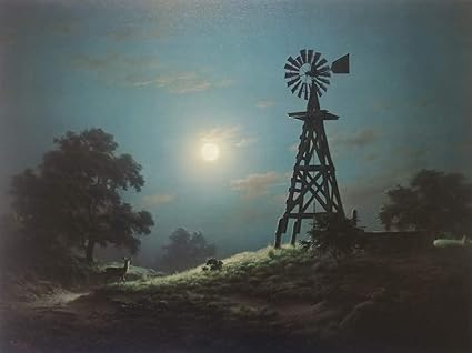Amazon.com: Windberg Nighttime Repose Signed Print on Canvas: Posters ...