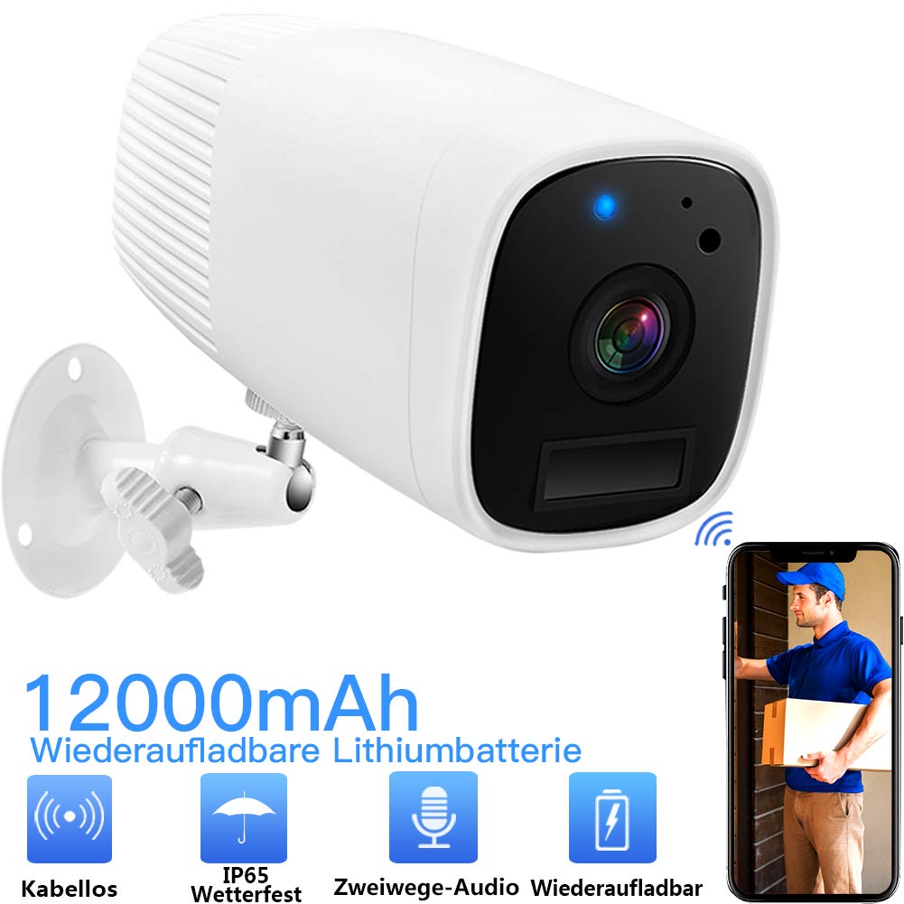 WLAN Akku Überwachungskamera Kabellose 1080 HD IP: Amazon.de: Kamera
