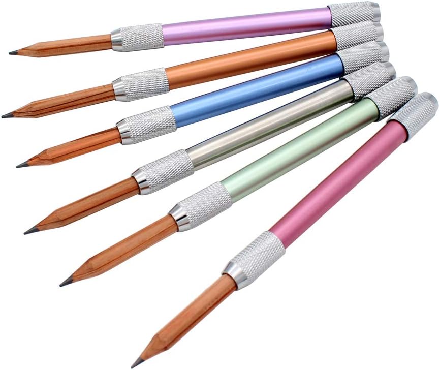 Hillento Pencil Extenders, Adjustable Dual Head Pencil Lengthener with ...