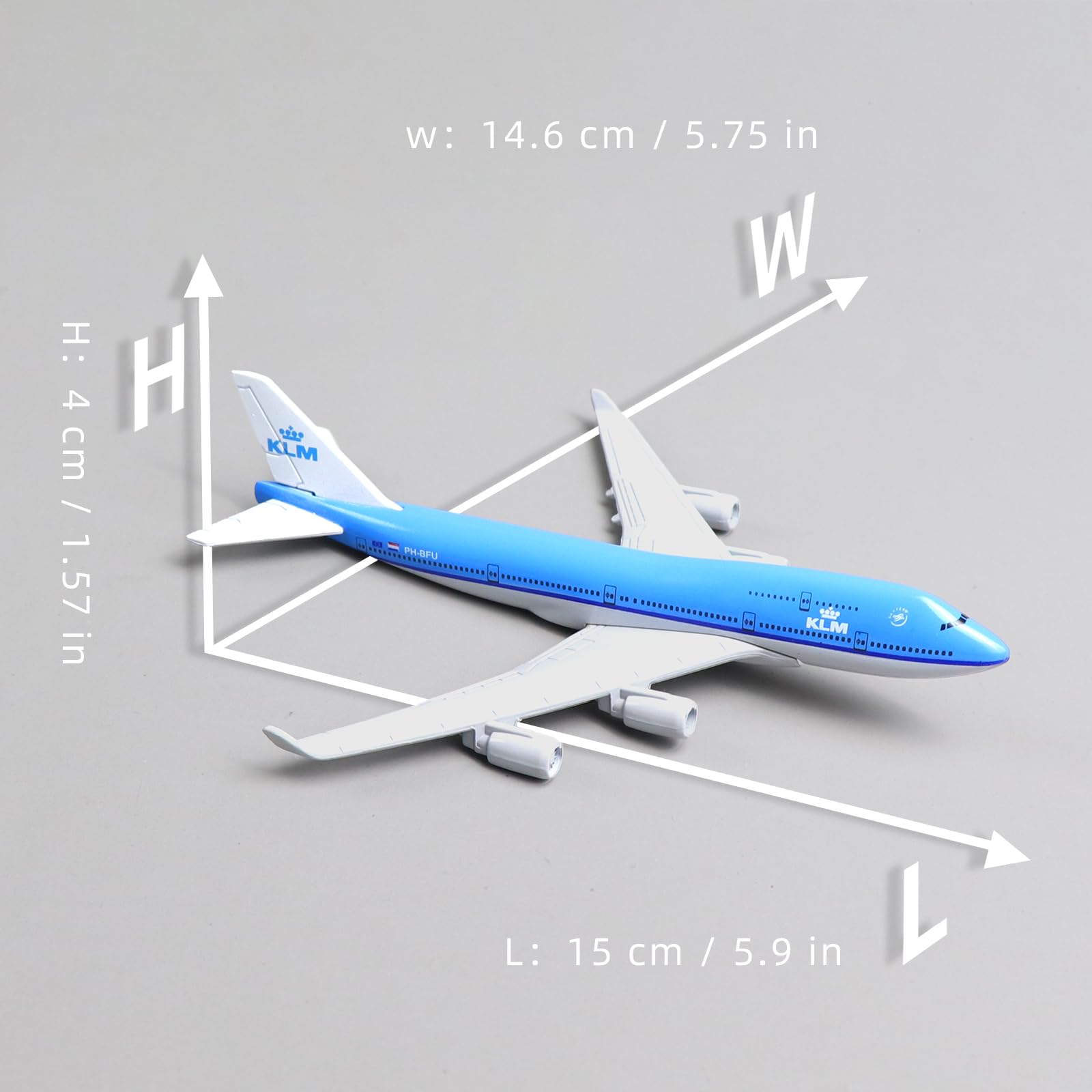 Mua Boeing 747 NL/KLM Airlines 1:400 Diecast Metal Airplane Model with ...