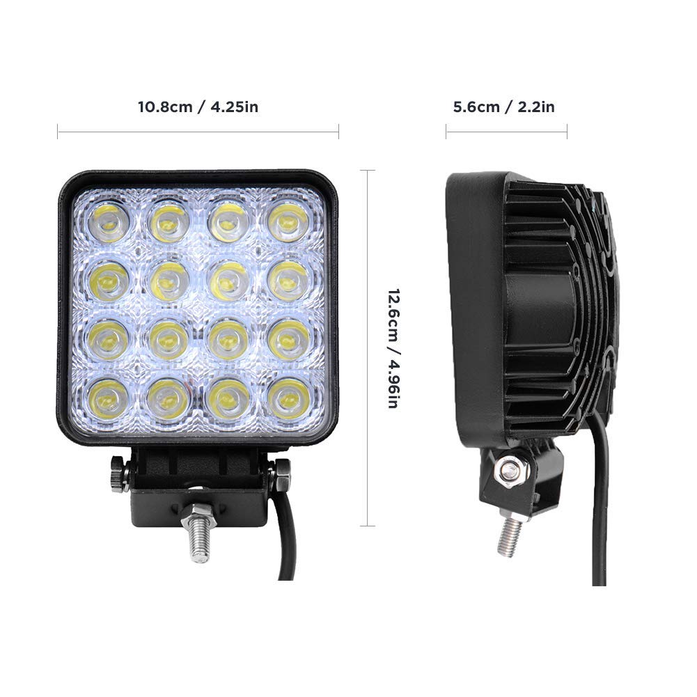 Illuminazione Faretti LED Moto Sararoom 2 x 12w Faro da Lavoro Impermeabile IP67 LED Proiettore ...