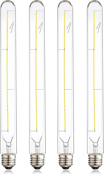 HXM T300 LED Bulb, 6W Dimmable T30 LED Tubular Bulb, Retro Edison LED ...